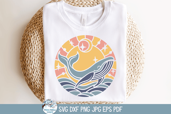 Boho Whale SVG | Ocean Animal PNG – Wispy Willow Designs