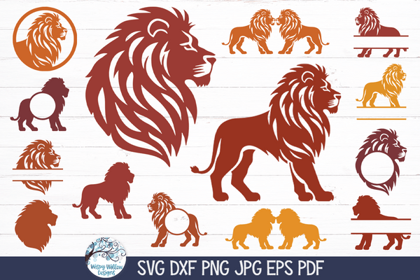 Lion SVG Bundle | African Zoo Animal – Wispy Willow Designs