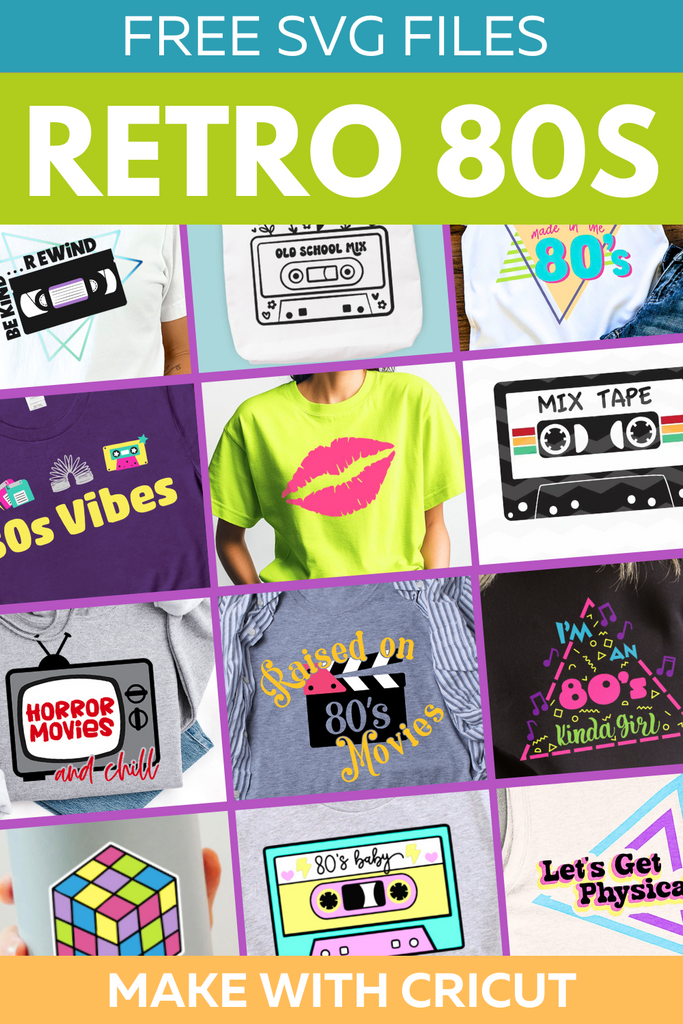 Free Retro 80s SVGs – Create Easy DIY Cricut Craft Projects – Wispy ...