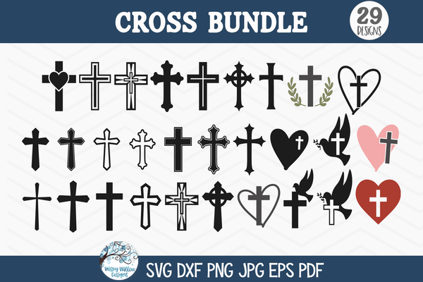 Cross Bundle SVG | Religious Clipart Collections – Wispy Willow Designs