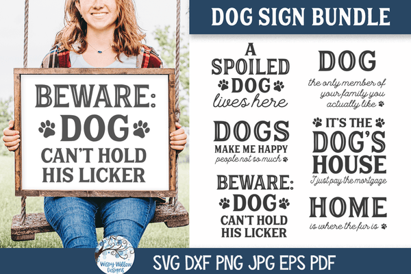 Dog Bundle SVG | Funny Pet Quotes – Wispy Willow Designs