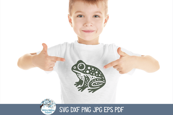 Frog SVG | Cottagecore Toad Design – Wispy Willow Designs