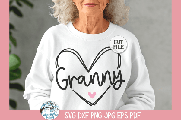 Granny Heart SVG – Wispy Willow Designs