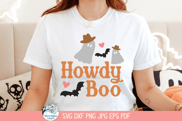Howdy Boo SVG | Cute Halloween Ghost Art – Wispy Willow Designs
