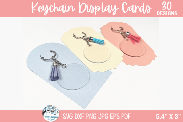 Keychain Display Cards SVG Bundle for Cricut - 30 Designs! – Wispy ...