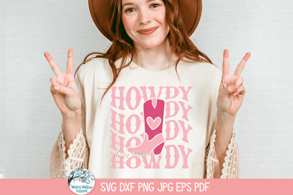 Pink Howdy SVG | Cute Western Design – Wispy Willow Designs