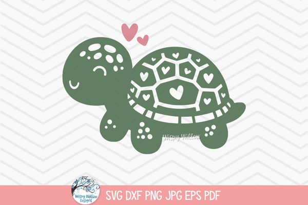 Turtle SVG | Animal Silhouette PNG – Wispy Willow Designs