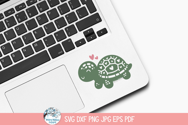 Turtle SVG | Animal Silhouette PNG – Wispy Willow Designs