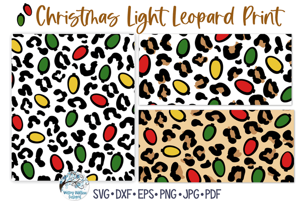 Christmas Light Leopard Print SVG | Holiday Animal Pattern – Wispy ...