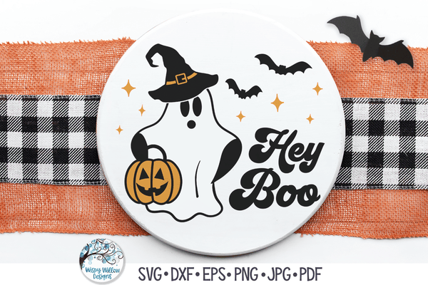 Hey Boo Ghost SVG | Funny Halloween Sign – Wispy Willow Designs