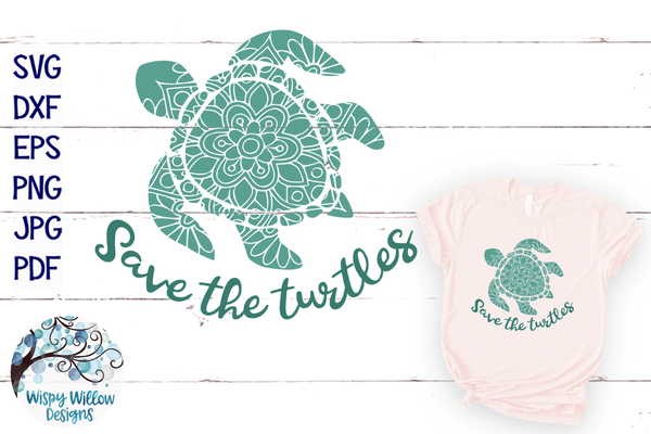 Save The Turtles SVG – Wispy Willow Designs
